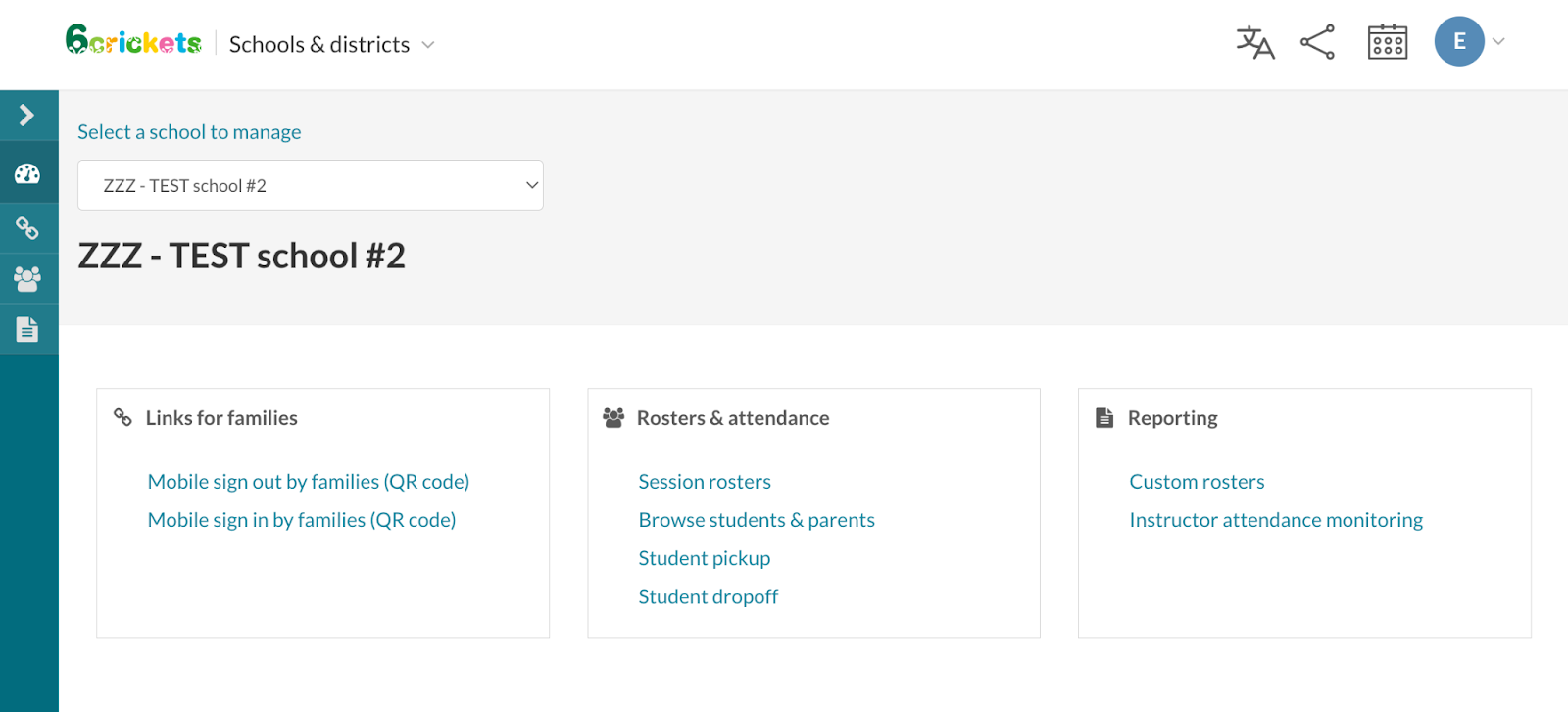 Attendance taker role at the School Dashboard – Help for 6crickets