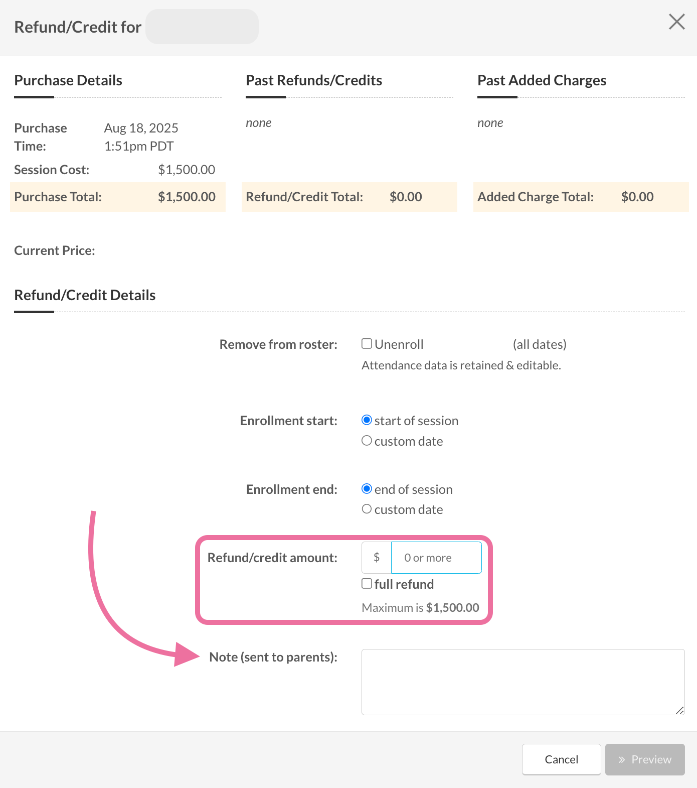 How to issue a refund for all dashboards – Help for 6crickets